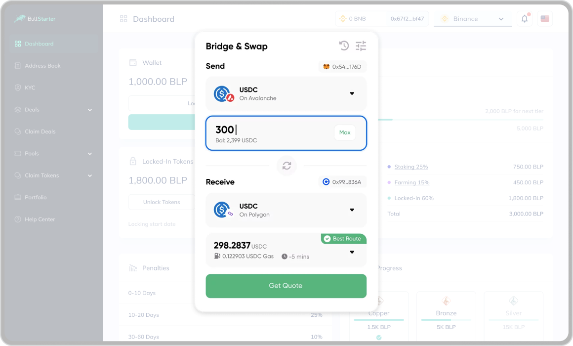 Swap Coins And Tokens - BullPerks